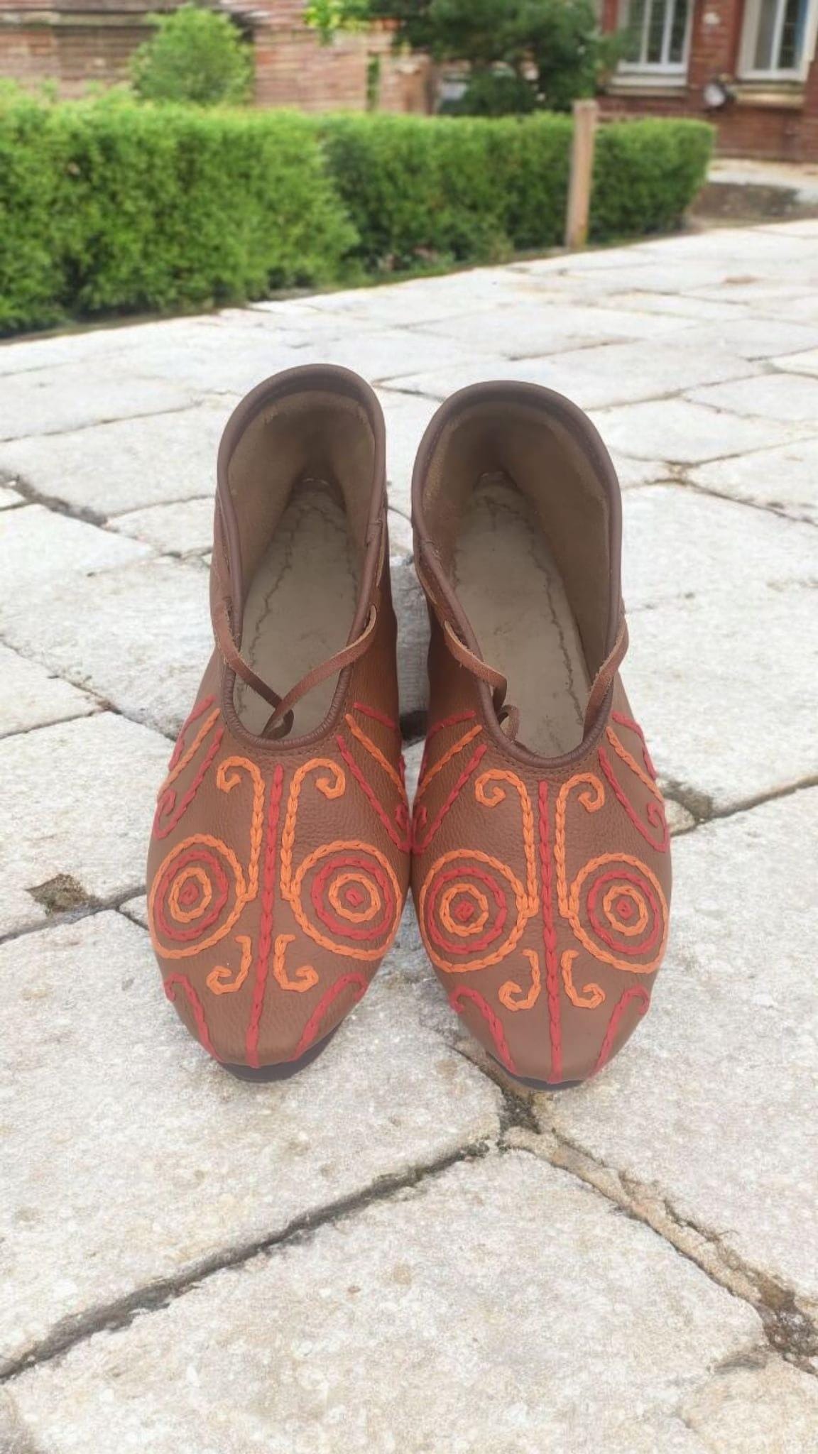 Viking turn shoes, Slavic Opele shoes for reenactment, medieval shoes ...