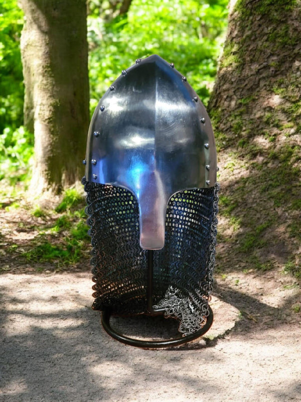 Conical Nasal Helmet, Medieval Helmet for Reenactment – MedievalTents